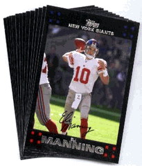 2007 Topps New York Giants NFL Football Card Team Set
