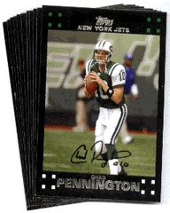 2007 Topps New York Jets NFL Football Card Team Set