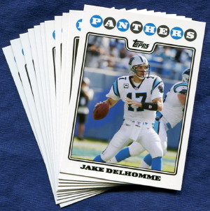 2008 Topps Carolina Panthers NFL Football Cards Team Set