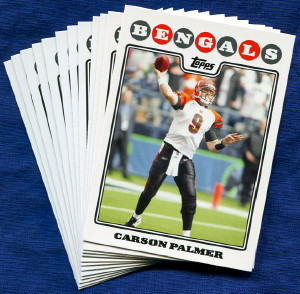 2008 Topps Cincinnati Bengals NFL Football Cards Team Set