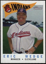 2009 Topps Heritage Eric Wedge Manager Baseball Card