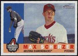 2009 Topps Heritage Max Scherzer Baseball Card