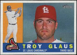 2009 Topps Heritage Troy Glaus Baseball Card