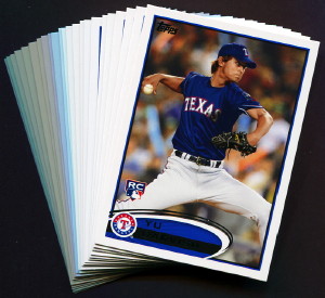 2012 Topps Texas Rangers Baseball Cards Team Set