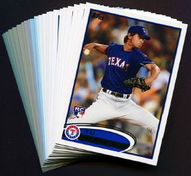 2012 Topps Texas Rangers Baseball Cards Team Set