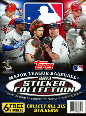 2013 Topps Baseball Sticker Collection Paperback Album