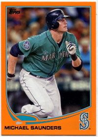 2013 Topps Factory Set Orange Michael Saunders Baseball Card