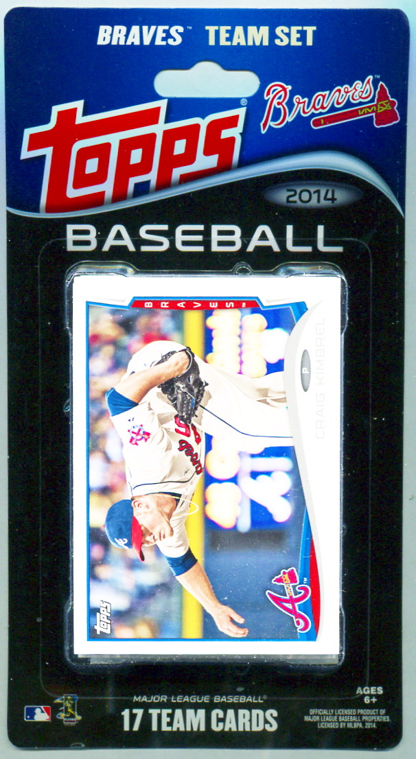 2014 Atlanta Braves Topps MLB Factory Baseball Cards Team Set