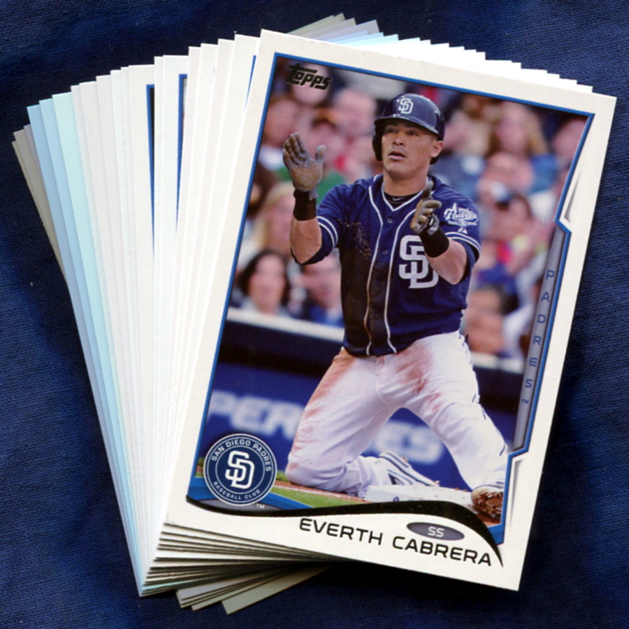 2014 Topps San Diego Padres Baseball Cards Team Set