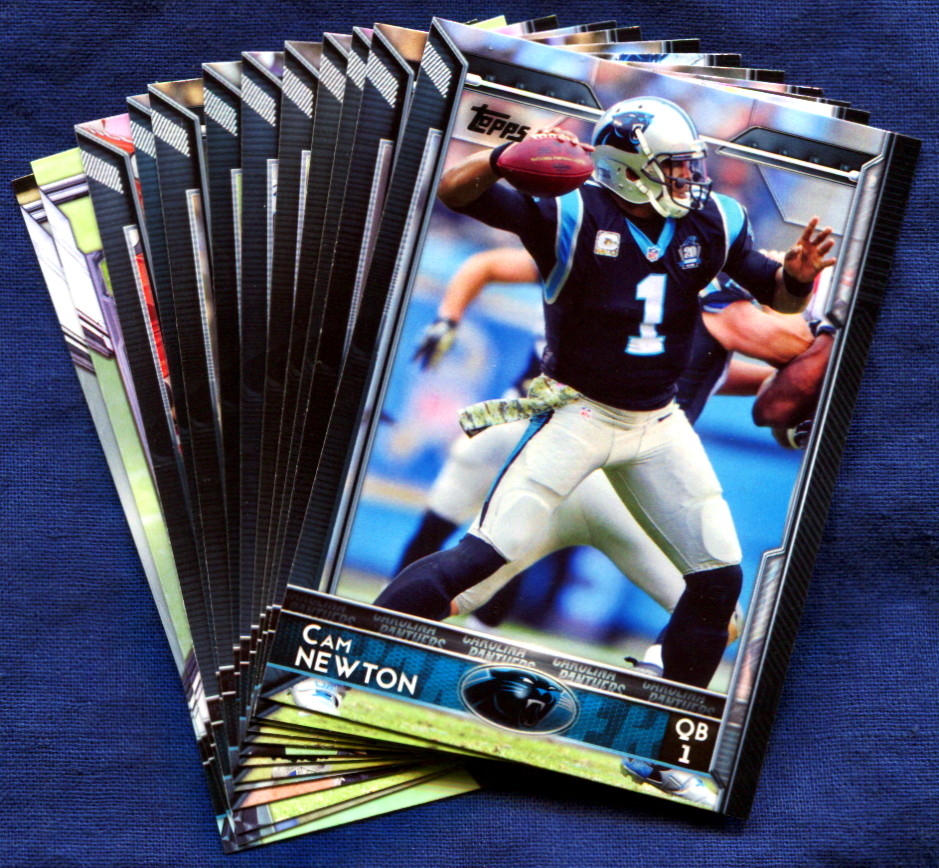 2015 Topps Carolina Panthers NFL Football Card Team Set