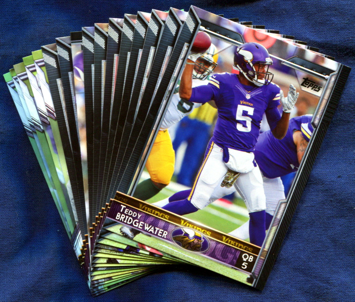 2015 Topps Minnesota Vikings NFL Football Card Team Set