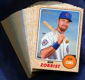 2017 Topps Heritage Chicago Cubs Baseball Card Singles