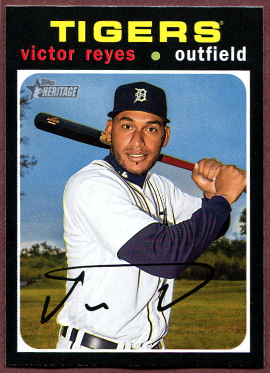 2020 Topps Heritage #192 Victor Reyes Baseball Card - Detroit Tigers