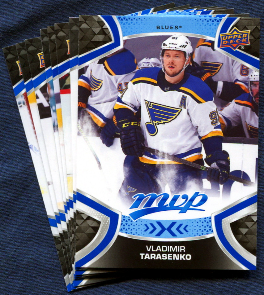 2021-2022 Upper Deck MVP Blue NHL St. Louis Blues Hockey Card Team Set