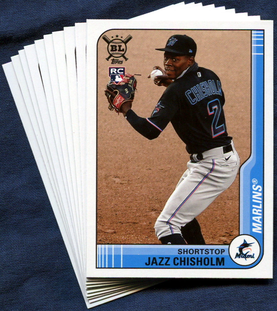 2021 Topps Big League Miami Marlins Baseball Cards Team Set