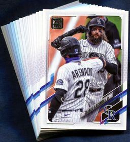 2021 Topps Colorado Rockies Baseball Cards Team Set
