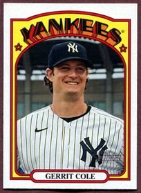 2021 Topps Heritage #249 Gerrit Cole Baseball Card - New York Yankees