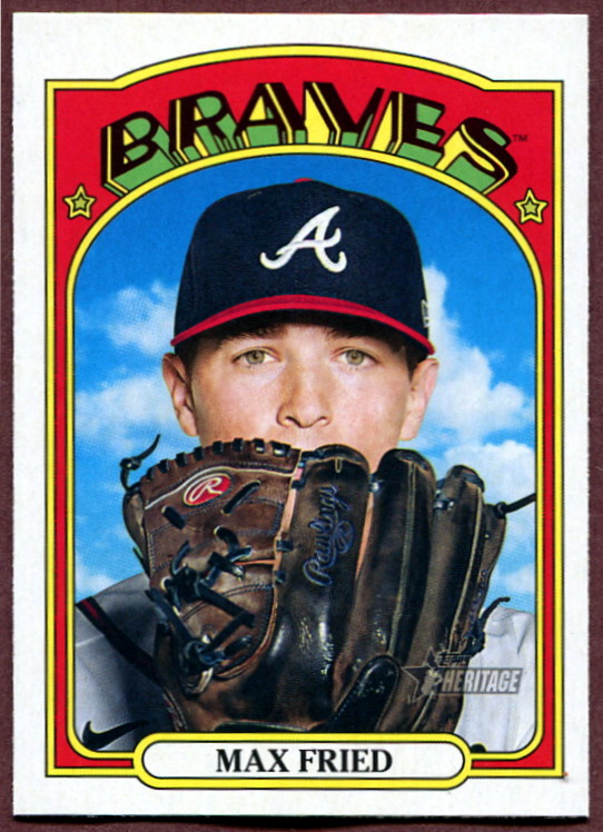2021 Topps Heritage #262 Max Fried Baseball Card - Atlanta Braves