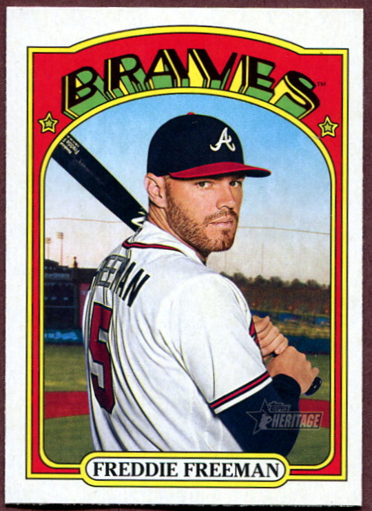 2021 Topps Heritage #39 Freddie Freeman Baseball Card - Atlanta Braves