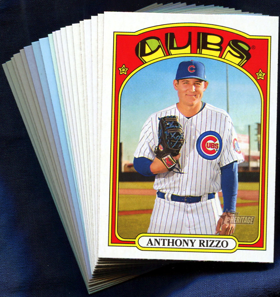 2021 Topps Heritage Chicago Cubs Baseball Card Singles