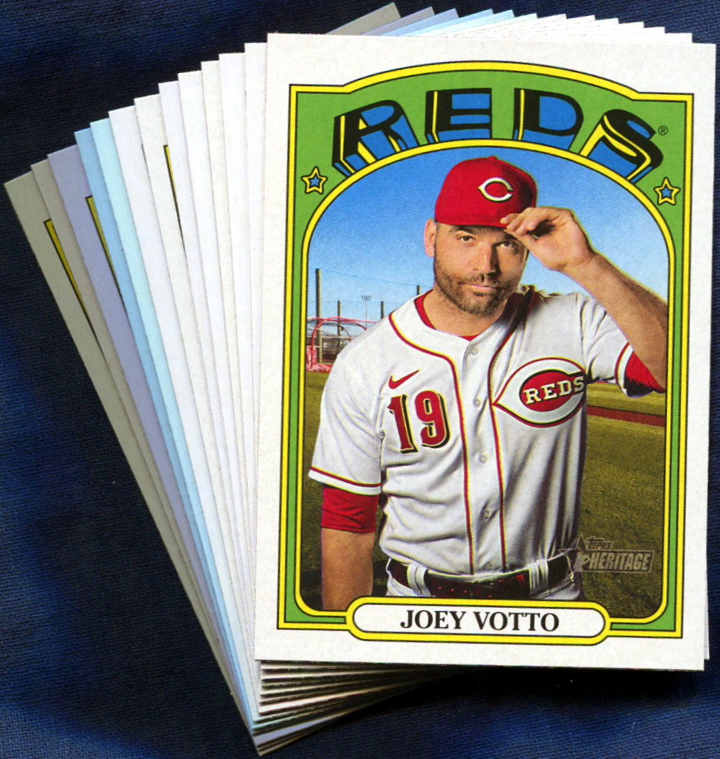 2021 Topps Heritage Cincinnati Reds Baseball Card Singles
