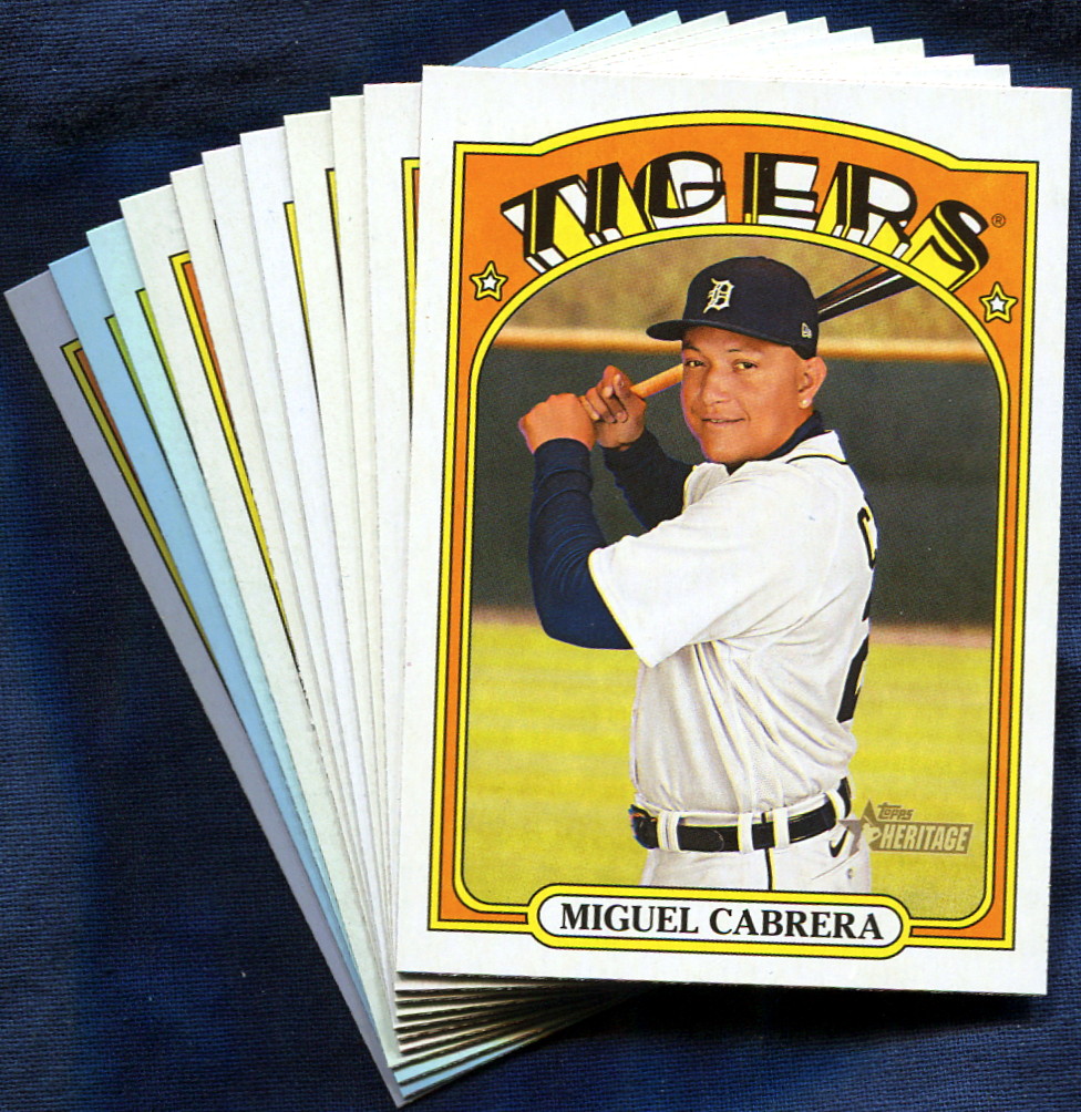 2021 Topps Heritage Detroit Tigers Baseball Card Singles