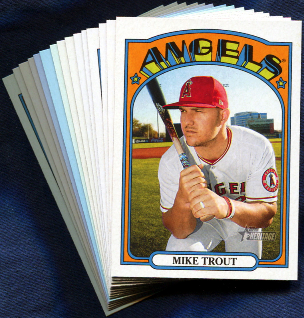 2021 Topps Heritage Los Angeles Angels Baseball Card Singles