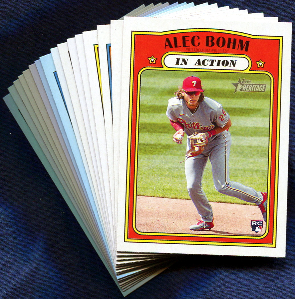 2021 Topps Heritage Philadelphia Phillies Baseball Card Singles
