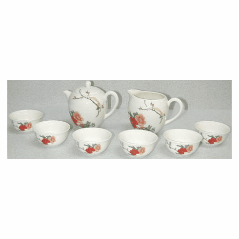 Blooming Peony Tea Set