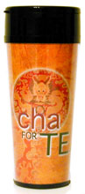 Cha For Tea Orange Travel Cup