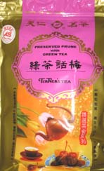 Dried Prune with Green Tea
