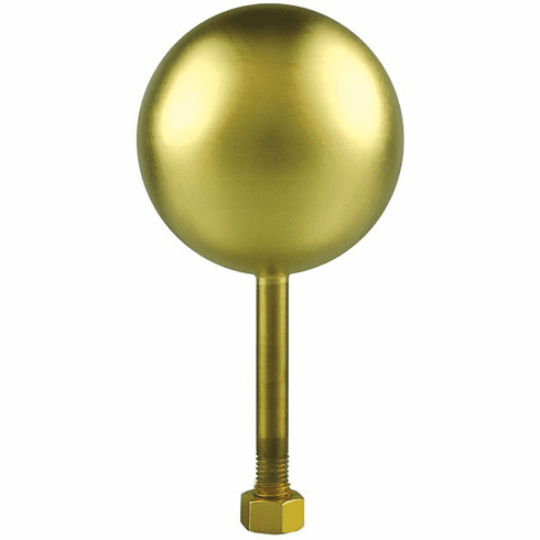 12" Gold Leaf Copper Ball Finial with 1/2 Shank