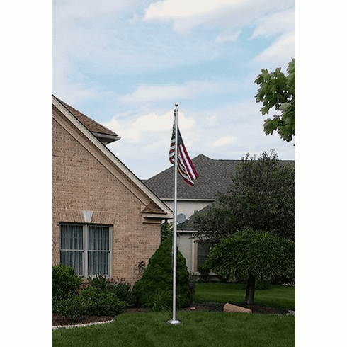 15ft (1) Piece Wind Load 113 Mph 3 Butt Dia. x .125 Wall Thickness ...