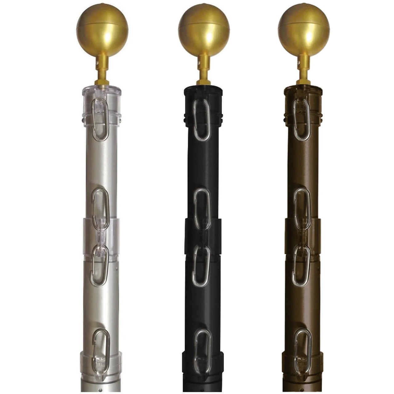 15ft PREMIUM Telescoping Push Button Aluminum Flagpole