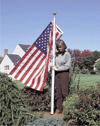 20ft DELUXE Telescoping Push Button Aluminum Flagpole