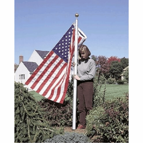 20ft DELUXE Telescoping Push Button Aluminum Flagpole