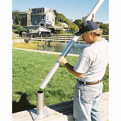20ft DELUXE Telescoping Push Button Aluminum Flagpole