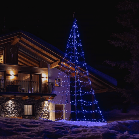 Flagpole Christmas Trees