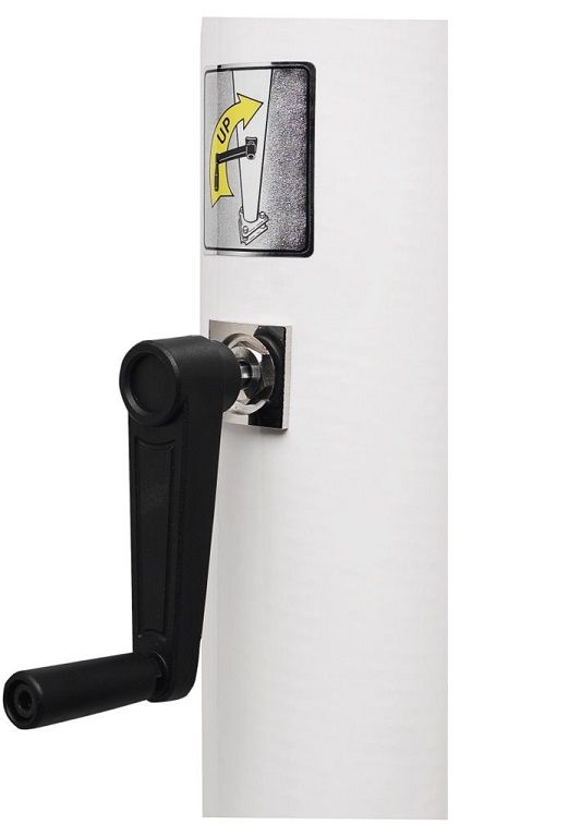 20ft (1) Piece Internal Halyard Winch With Hinge Base Fiberglass Flagpole