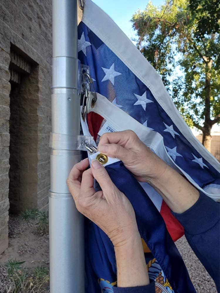 25' Premium Push Button Telescoping Flagpole Kit