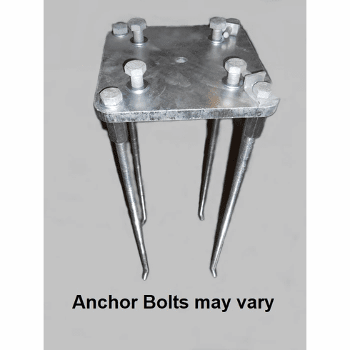 35ft 1 Piece External Halyard Hinge Base Fiberglass Flagpole