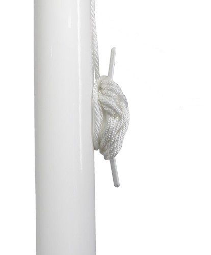 35ft (2) Piece External Halyard Hinge Base Fiberglass Flagpole