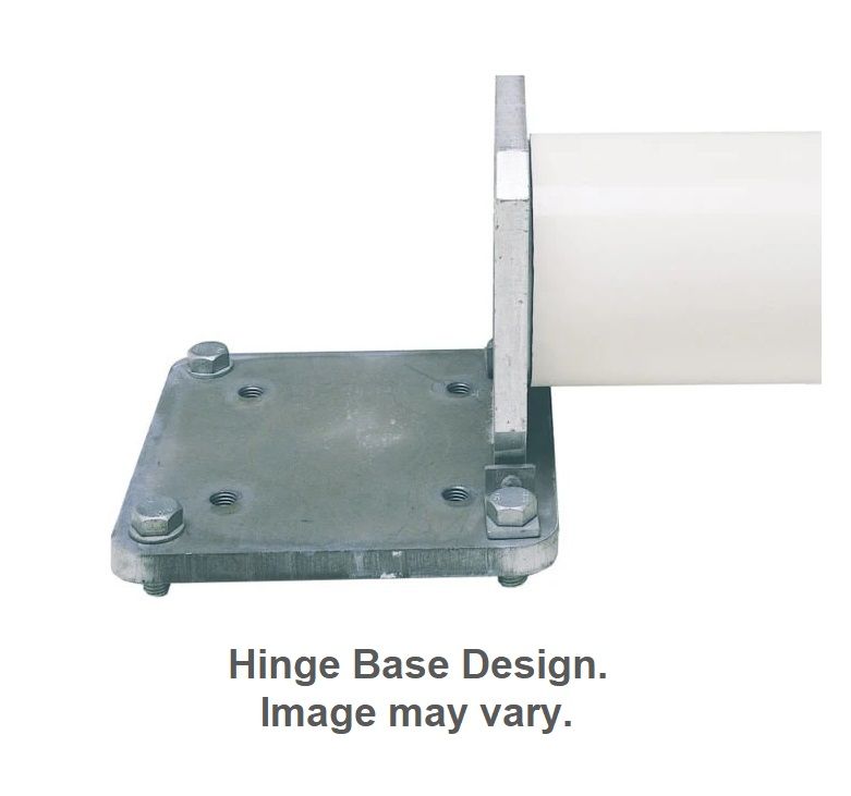 40ft (2) Piece External Halyard Hinge Base Fiberglass Flagpole