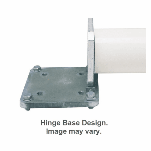 40ft (2) Piece External Halyard Hinge Base Fiberglass Flagpole