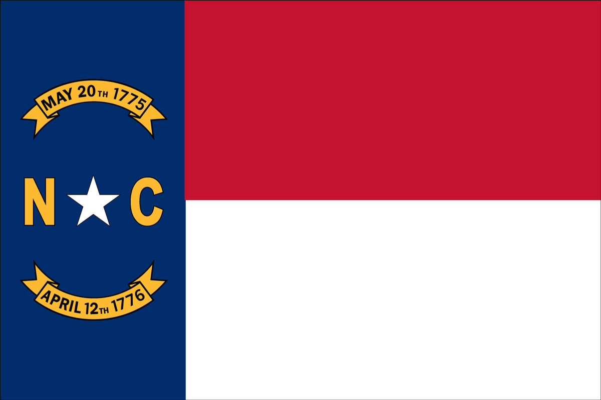 6'x10' North Carolina State Flag