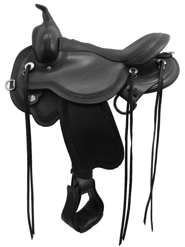 14" to 17" Circle Y Julie Goodnight Blue Ridge Flex2 Trail Saddle 1751