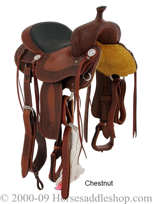 15.5" to 17" Billy Cook Tipton Trail Saddle 1737
