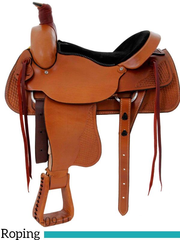 16" 17" Dakota FQHB Roping Saddle 501-c