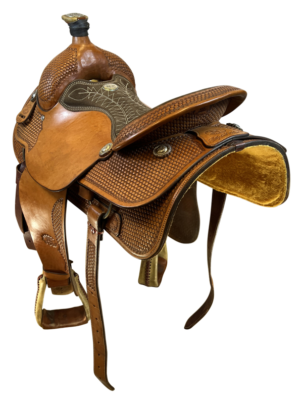 16 Inch Used Billy Cook Team Roper Saddle 2082 *Free Shipping*