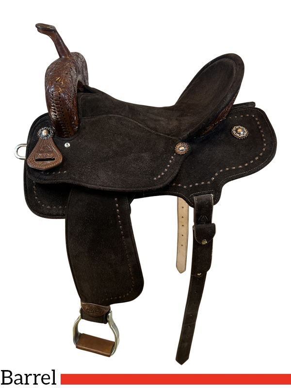 16 Inch Used Seven Saddles Barrel Saddle - Saddles&Tacks Shop